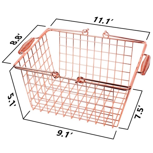 Storage & Organization | Set Of Rose Gold Baskets | Poshmark